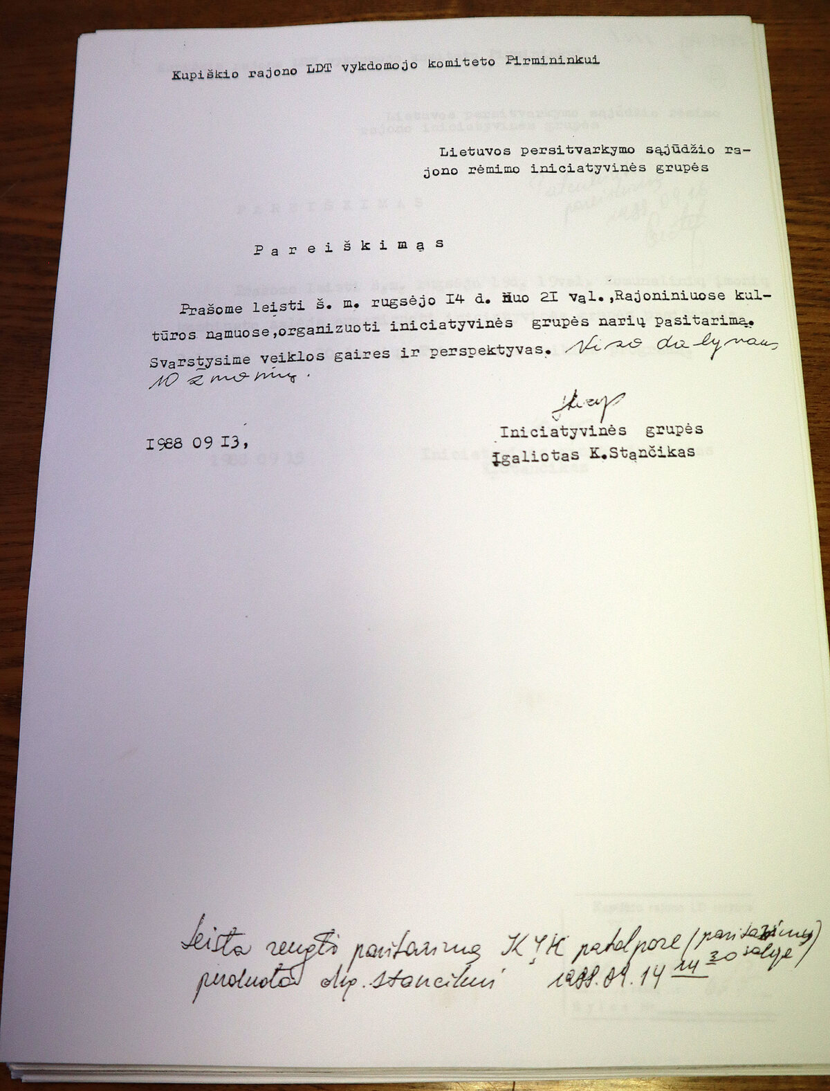 PIRMI SUSIRINKIMAI IR RENGIMASIS MITINGUI - Kupiškėnų mintys