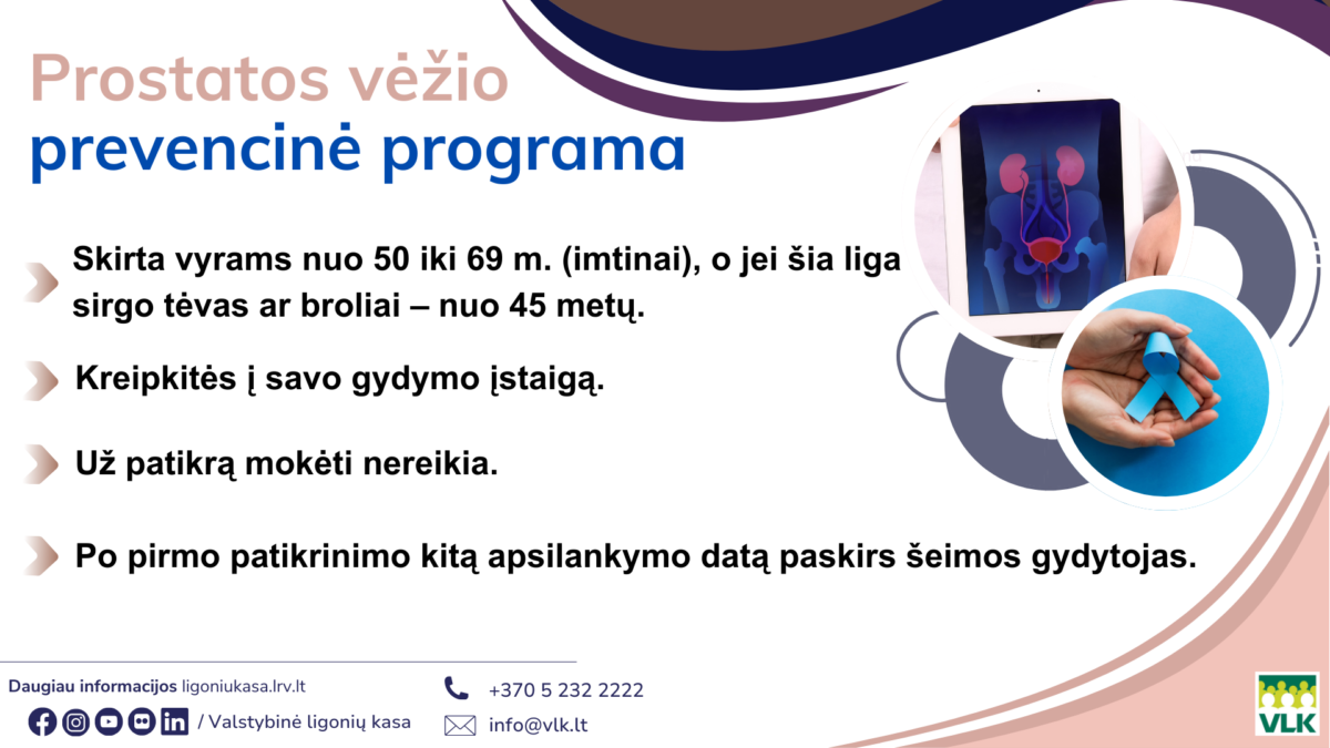PROSTATOS VĖŽYS – IŠŠŪKIS VYRŲ SVEIKATAI. KAIP GALIME PAKEISTI LIETUVOS ...